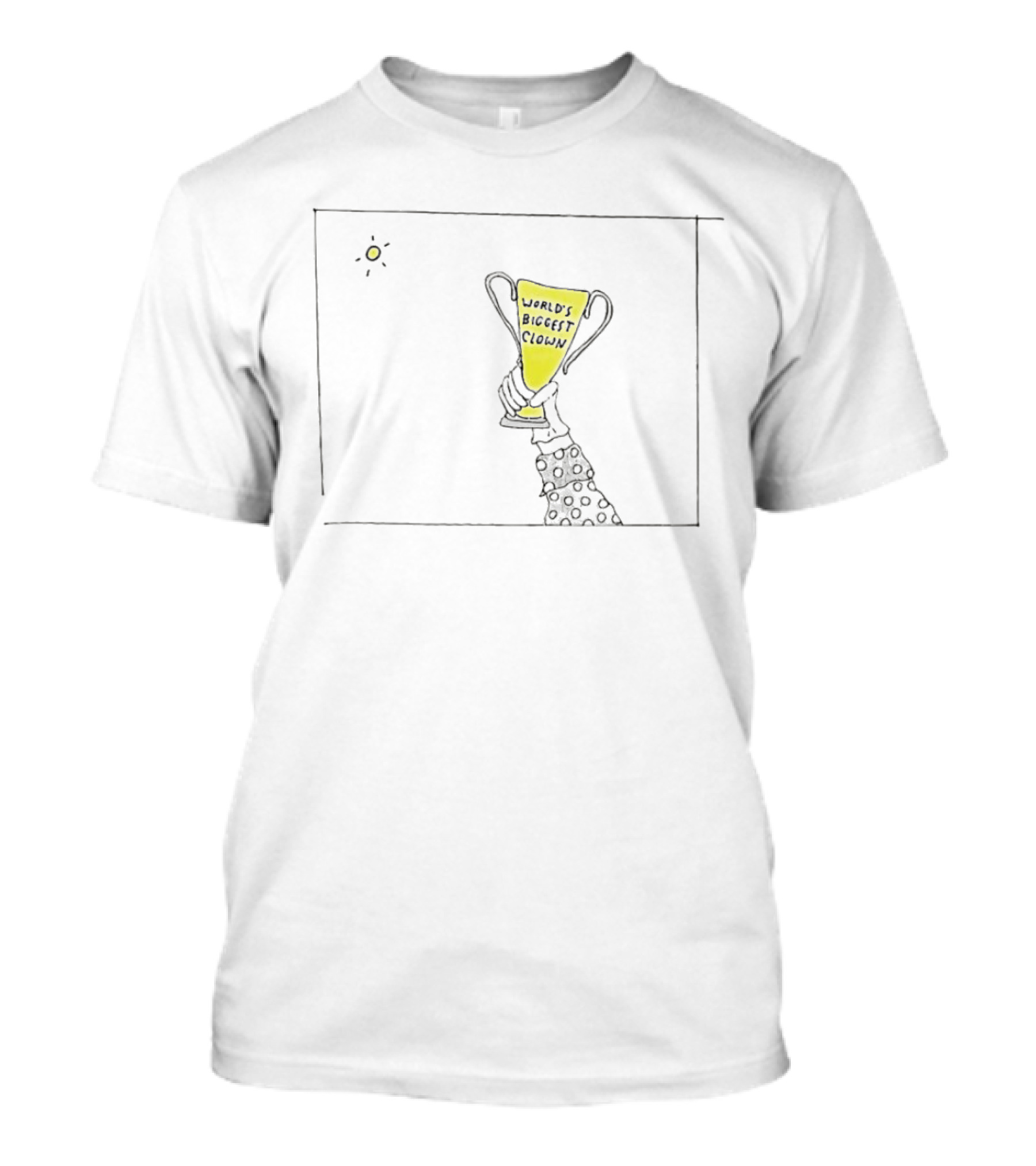 World's Biggest Clown Trophy Night Sky T-Shirt