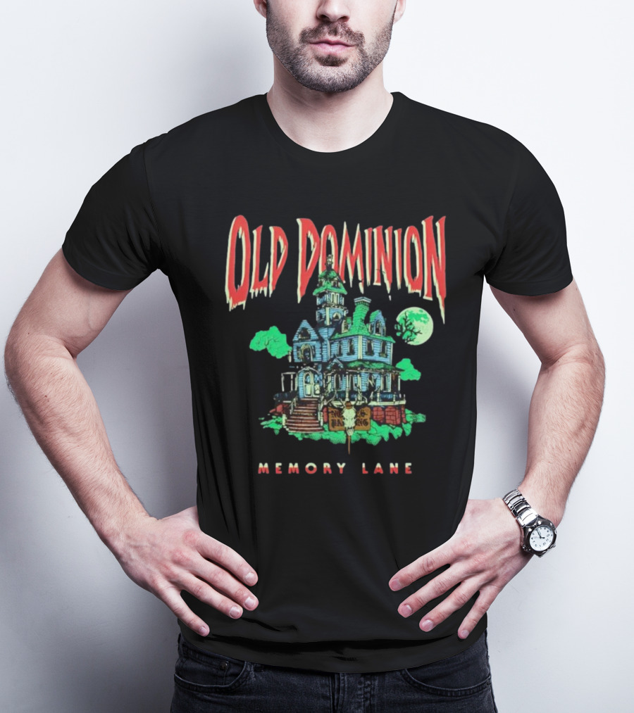 Old Dominion Memory Lane Haunted House Halloween T-Shirt