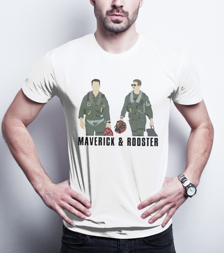 Top Gun Maverick And Rooster Pilot Duo T-Shirt