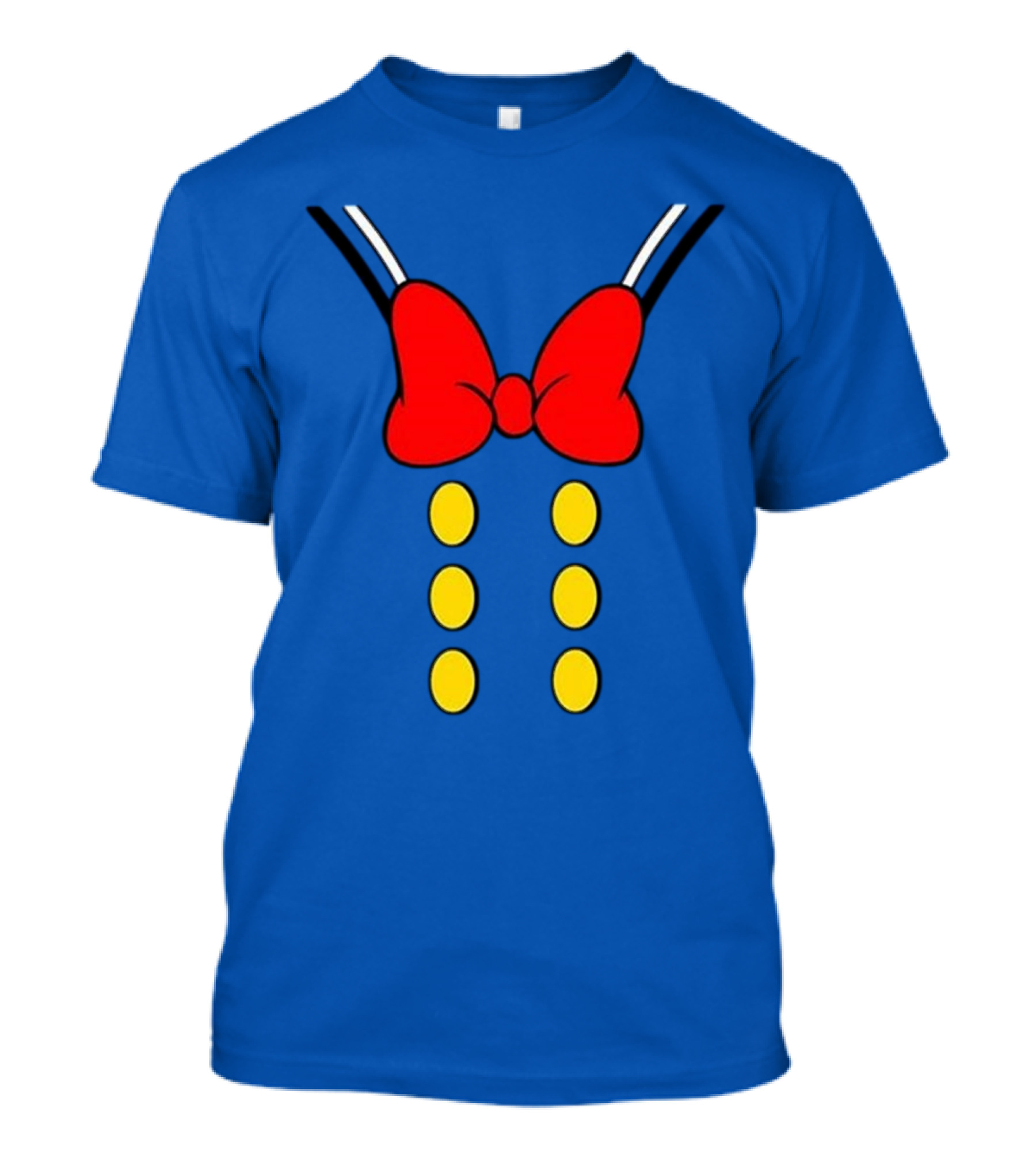 Donald Duck Halloween Minnie Mouse Bow And Buttons T-Shirt