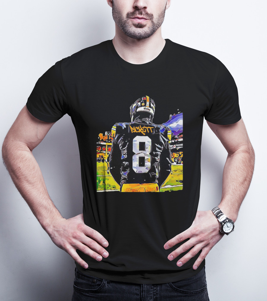 Kenny Pickett Number 8 Football Celebration Steelers T-Shirt
