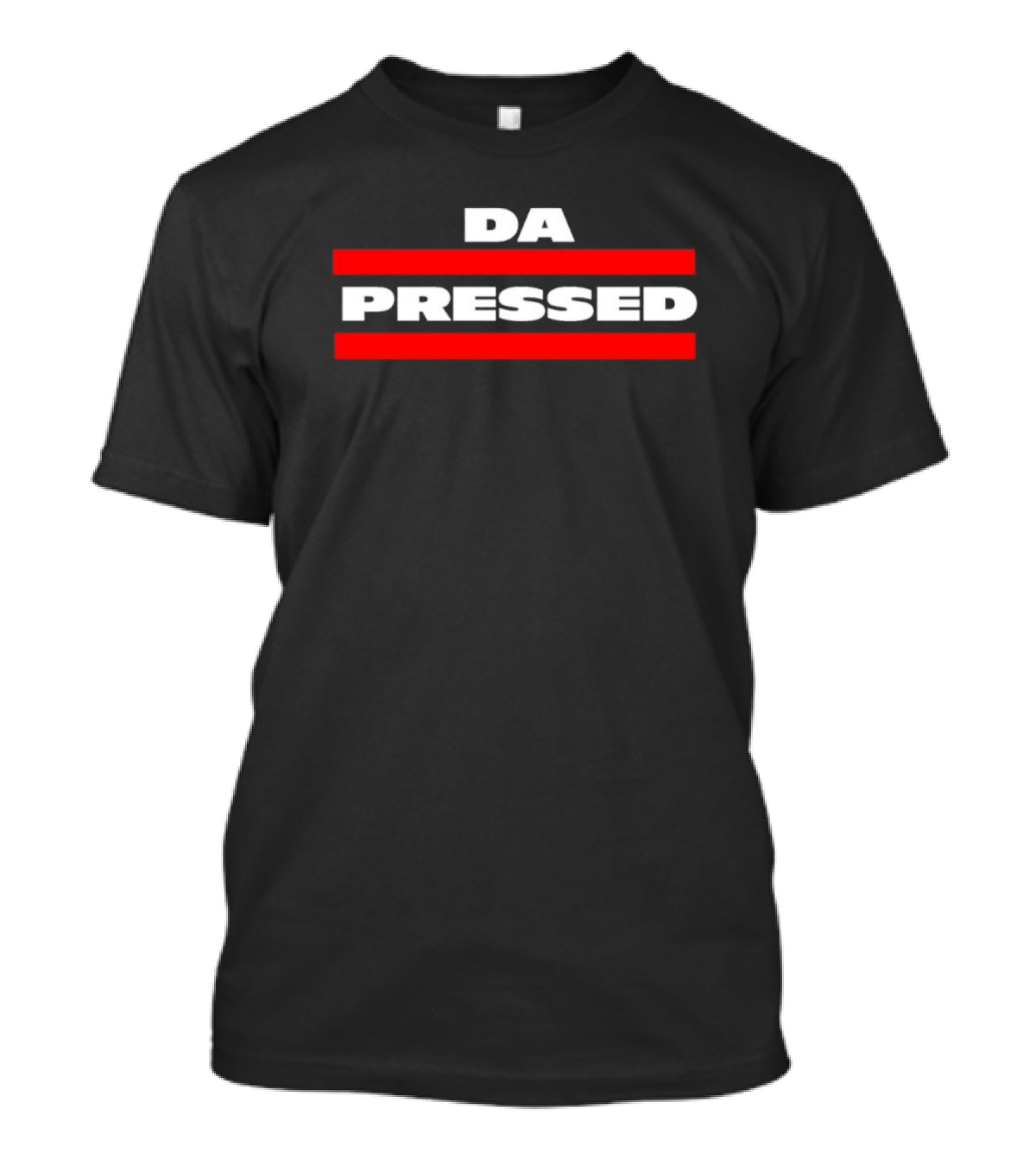 DA PRESSED Parody With Vintage Red And White Bars T-Shirt