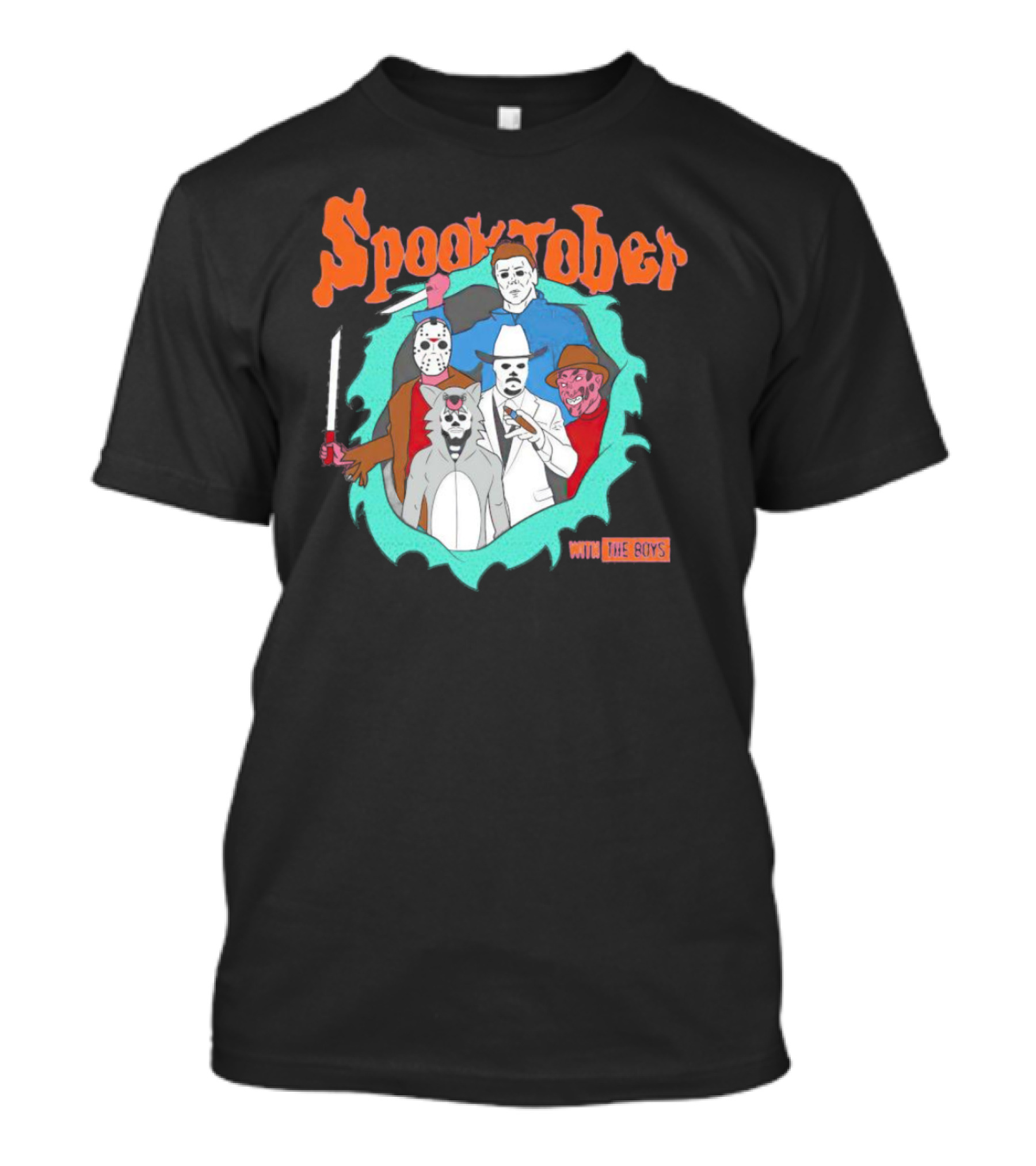 Spooktober With The Boys Horror Movies T-Shirt