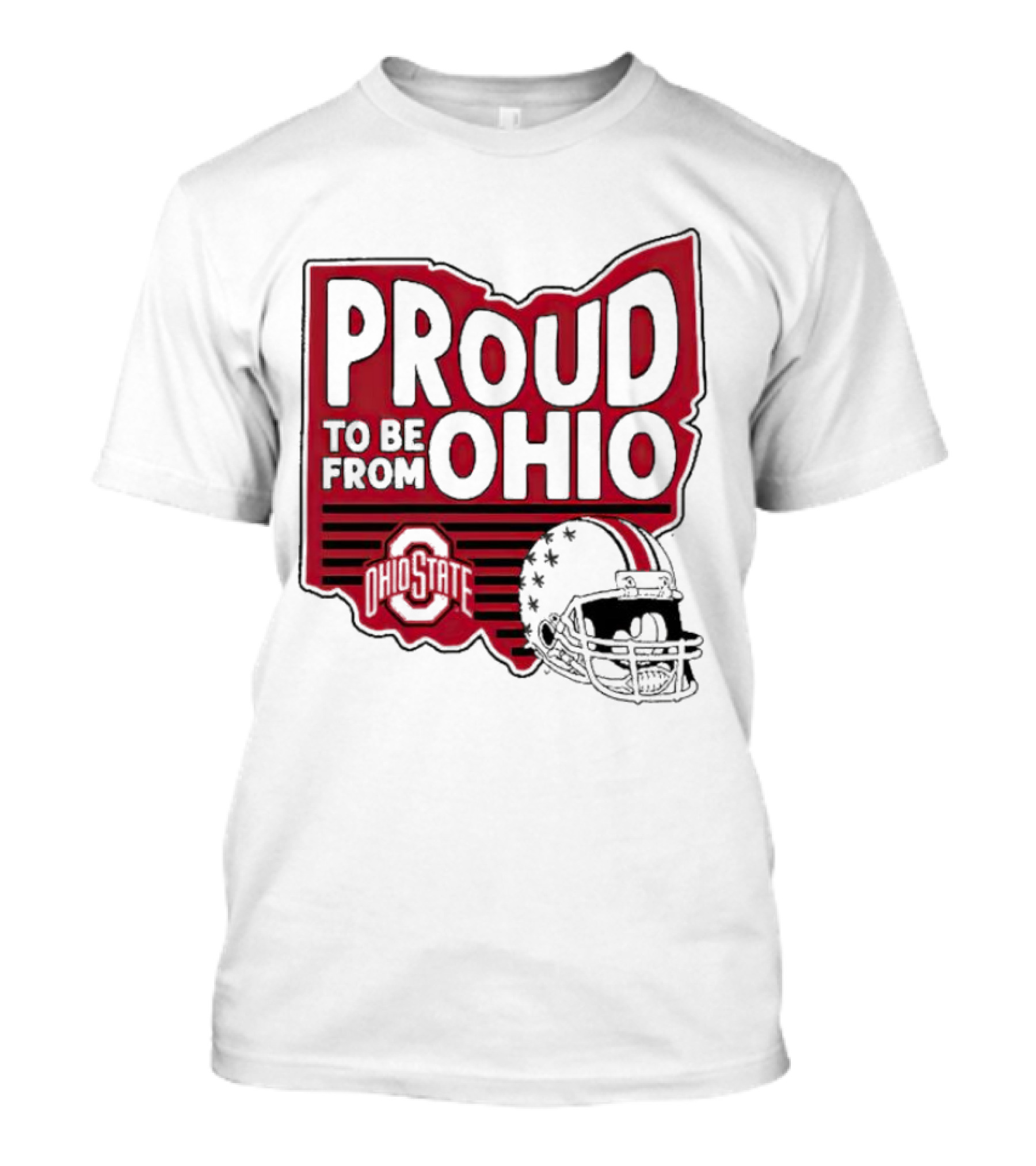 Proud To Be From Ohio State Buckeyes Football Helmet T-Shirt