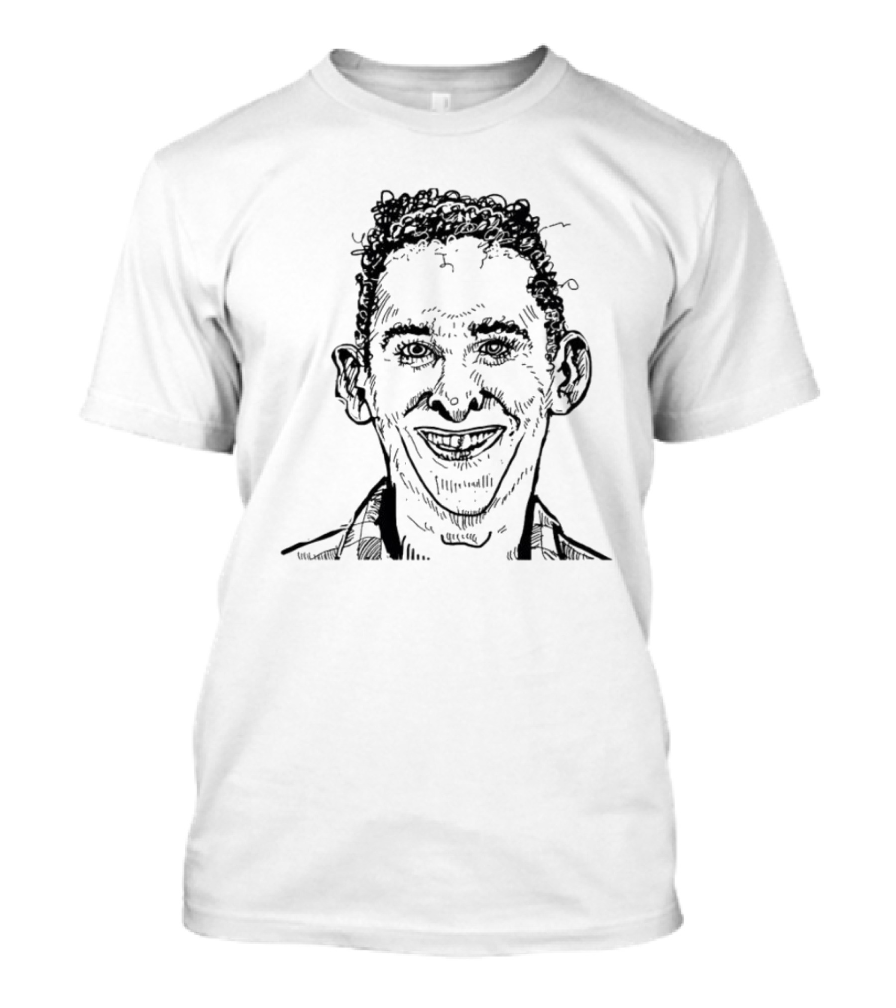 Richard Hanania Drawn Line Art Sketch T-Shirt