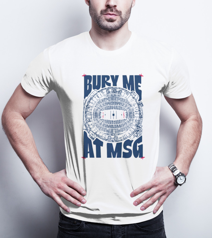 Bury Me At MSG Stadium Blueprint T-Shirt