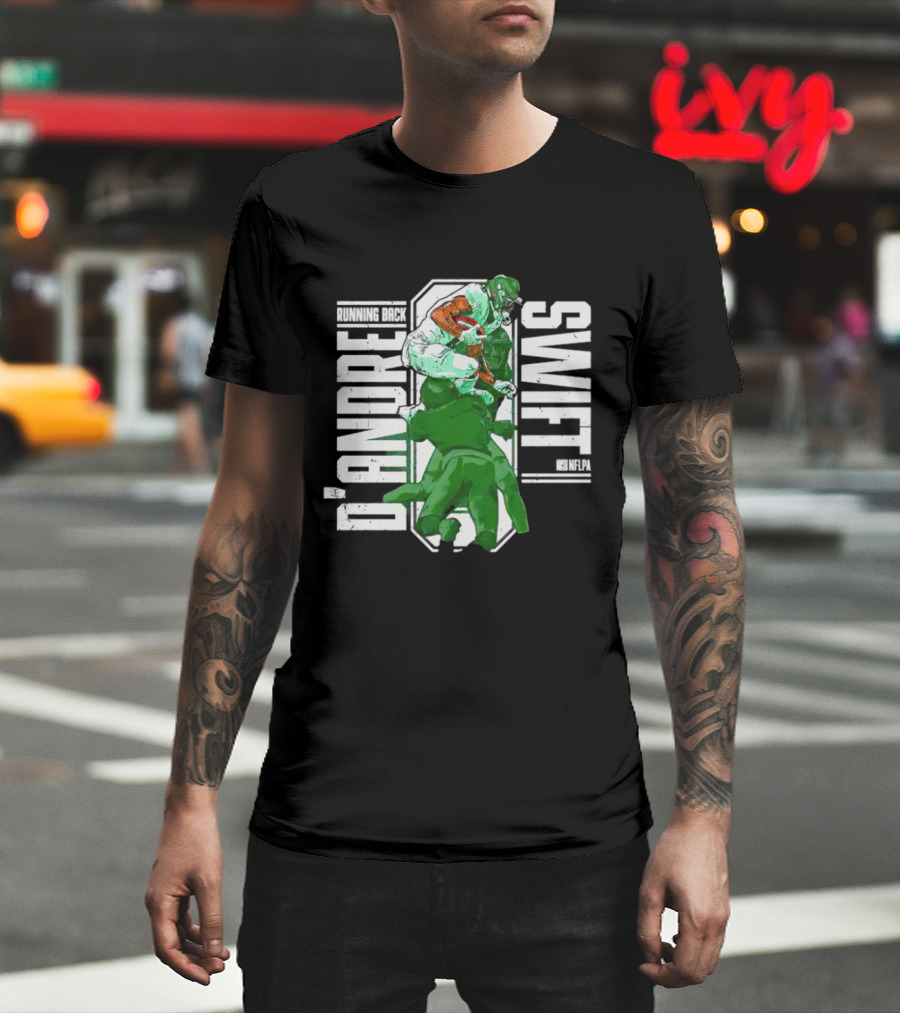 D’Andre Swift NFLPA Philadelphia Running Back Hurdle T-Shirt