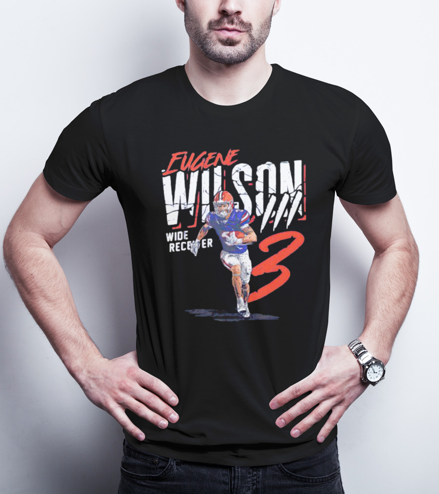 Eugene Wilson Wide Receiver 3 Football Player T-Shirt