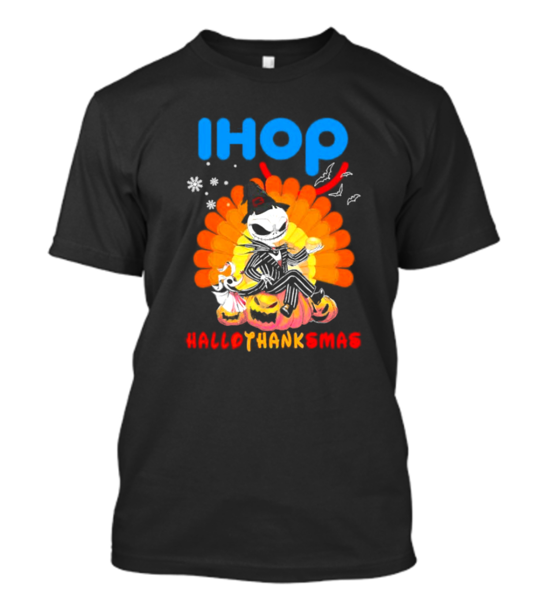 IHOP Jack Skellington HalloThanksMas Halloween T-Shirt