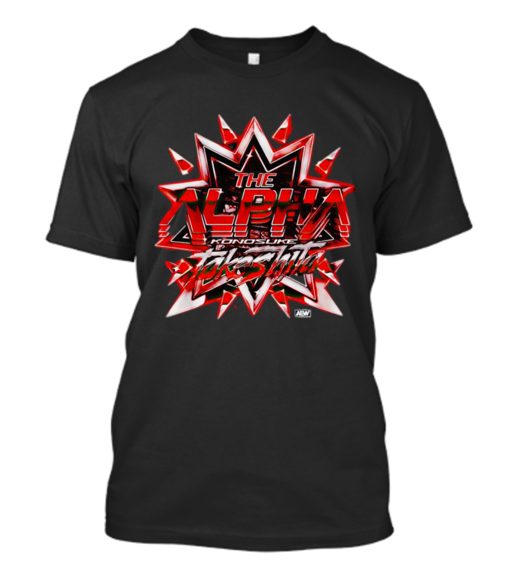 The Alpha Konosuke Takeshita AEW Starburst T-Shirt