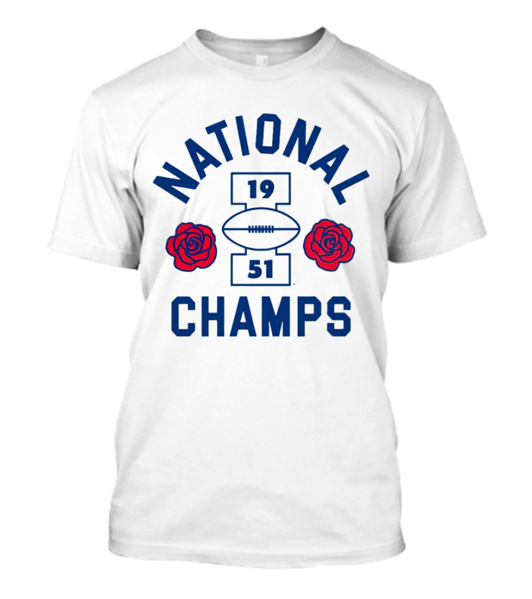Illinois National Champs 1951 Roses Football T-Shirt
