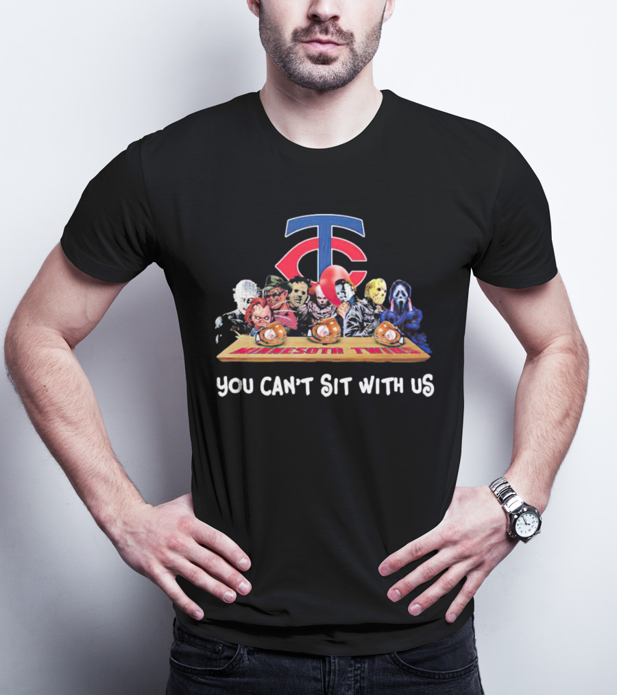 Minnesota Twins Horror Movies Halloween You Can’t Sit With Us T-Shirt