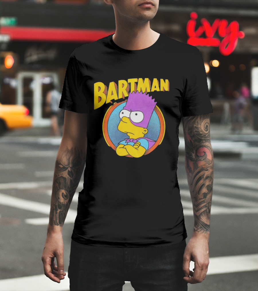 Bartman Simpsons Cartoon Superhero Iconic Character T-Shirt