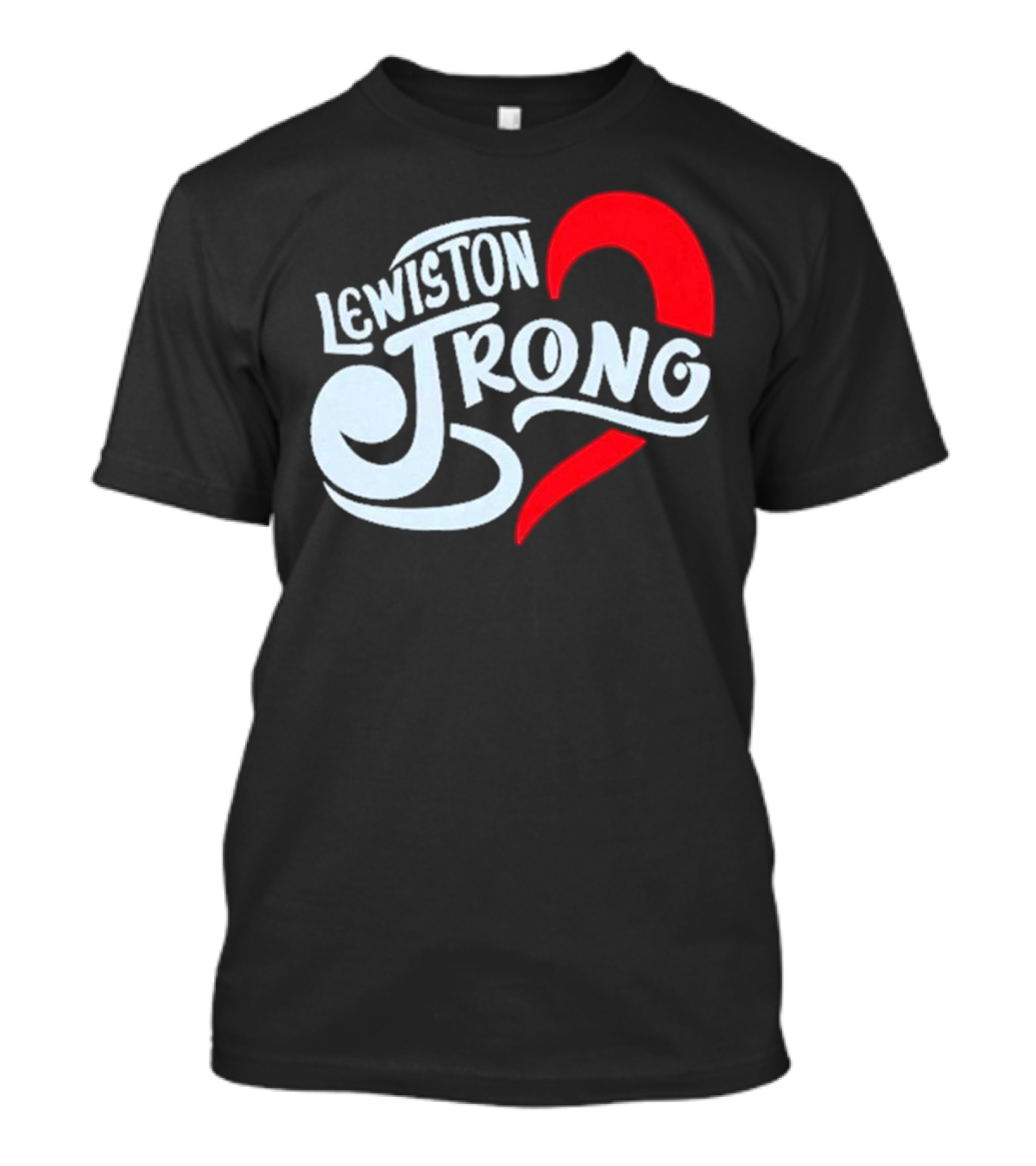Lewiston Strong Heart Symbol Maine Resilience T-Shirt
