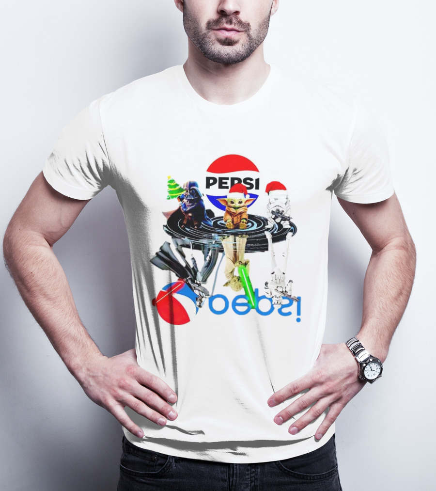 Pepsi Christmas Darth Vader Yoda Stormtrooper T-Shirt