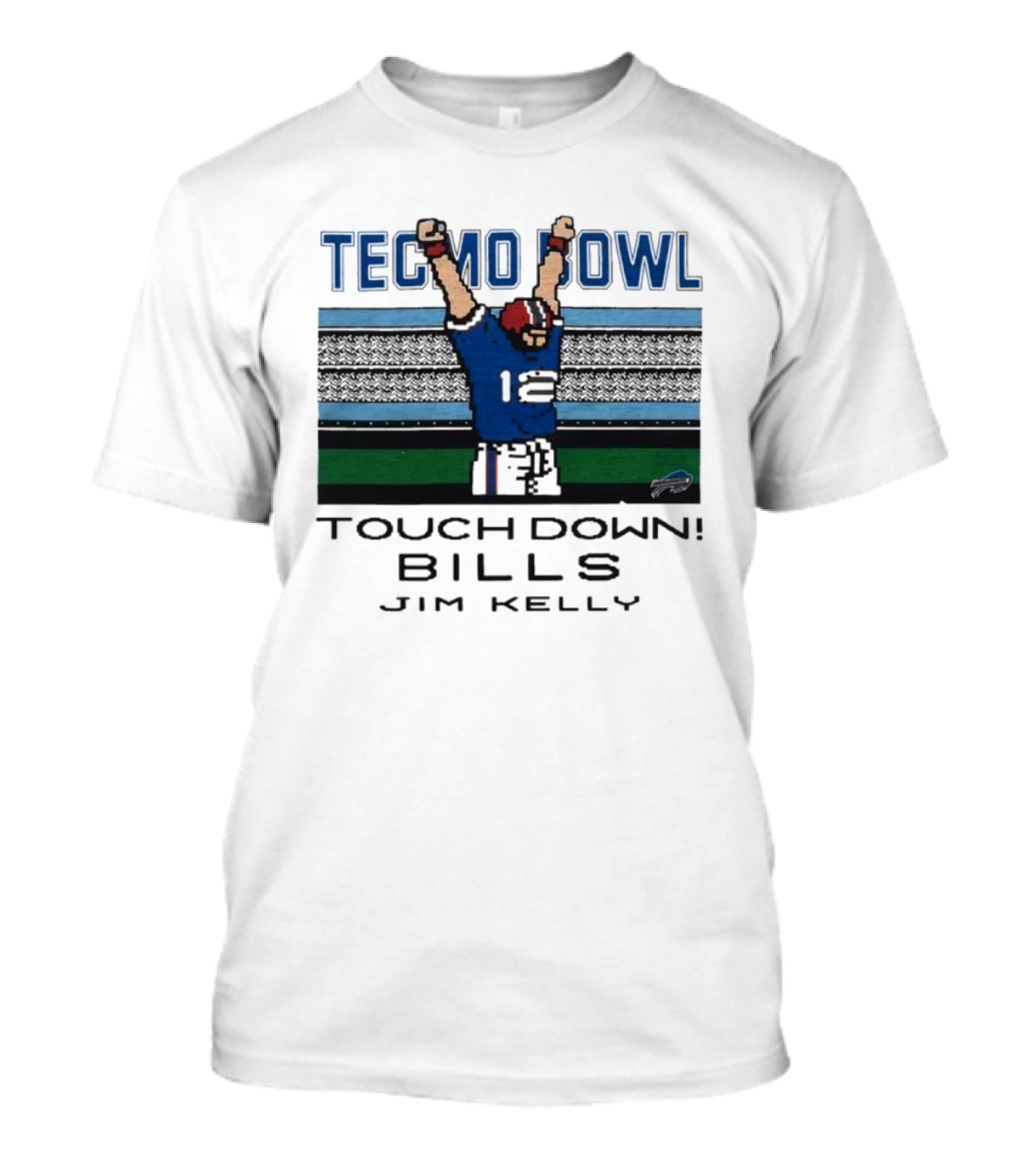 Tecmo Bowl Touch Down Bills Jim Kelly T-Shirt