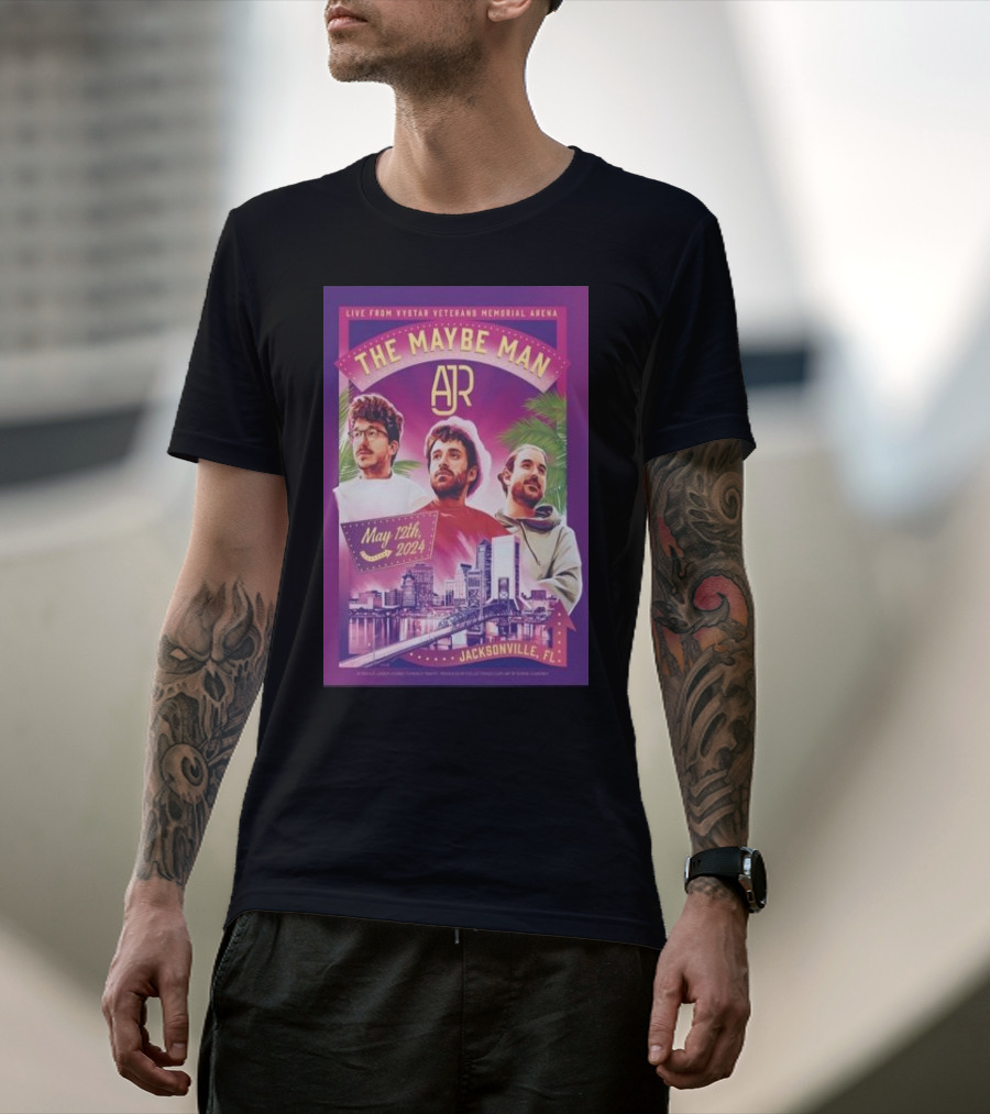 LIVE FROM VYSTAR VETERANS MEMORIAL ARENA THE MAYBE MAN AJR JACKSONVILLE FL MAY 12TH T-Shirt