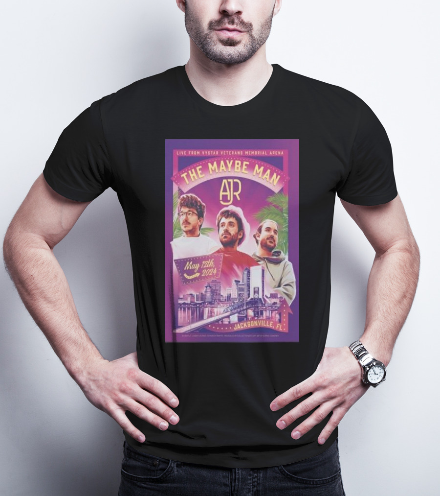 LIVE FROM VYSTAR VETERANS MEMORIAL ARENA THE MAYBE MAN AJR JACKSONVILLE FL MAY 12TH T-Shirt