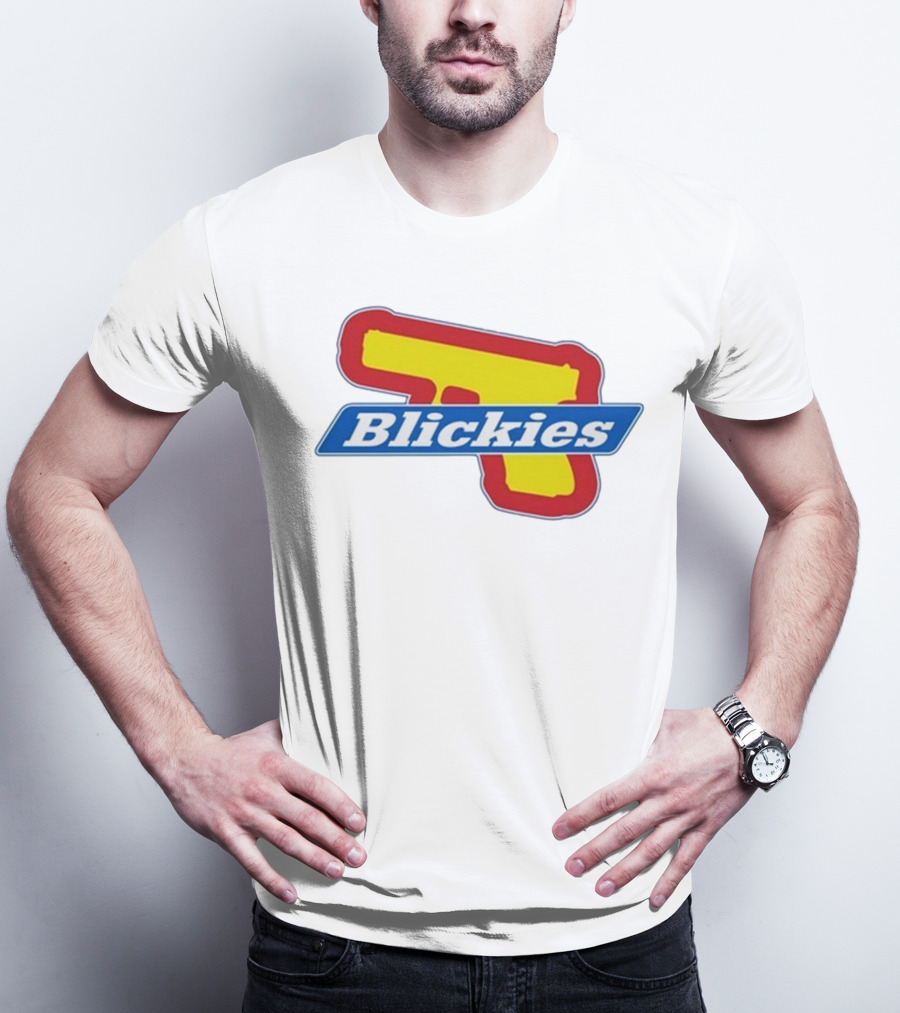 Blickies Gun Icon Logo 10Cellphones T-Shirt
