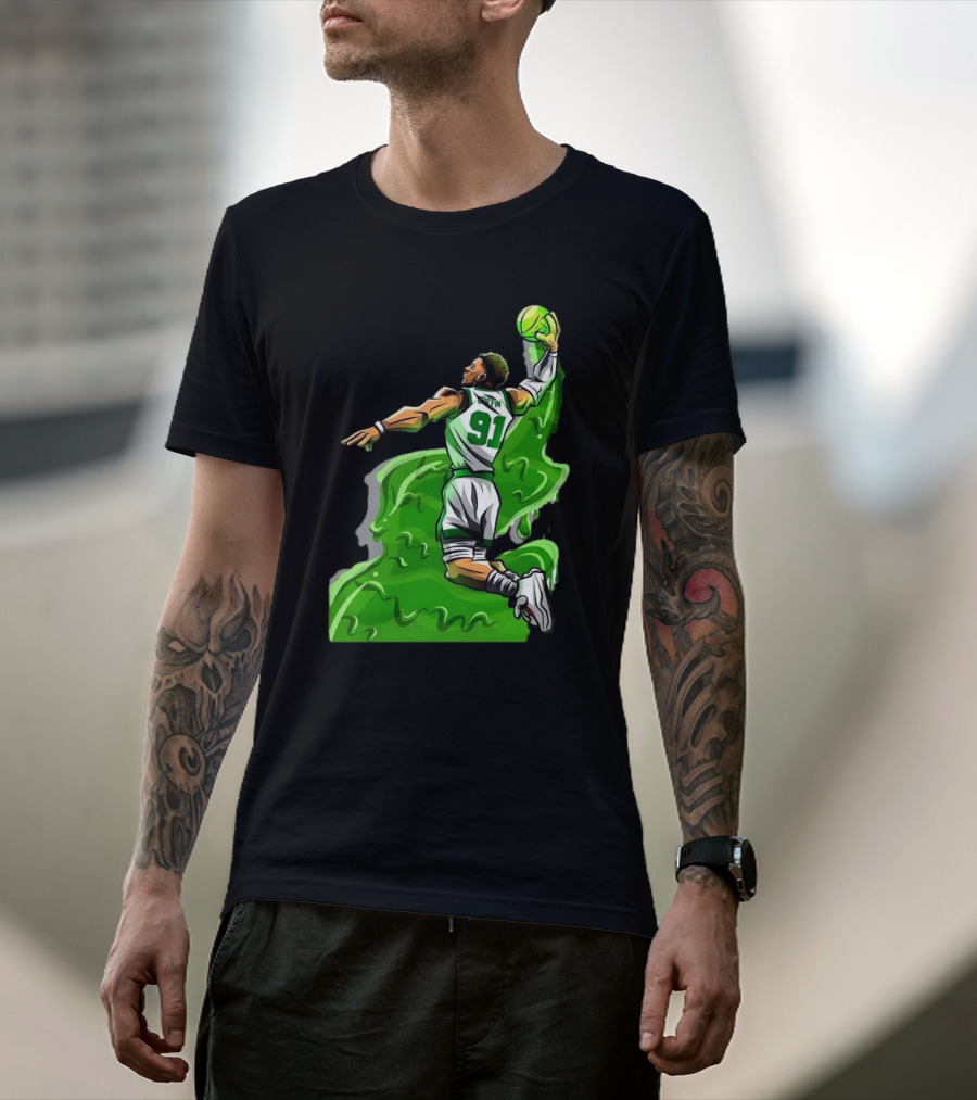 Blake Griffin Boston Celtics Number 91 Dunking Basketball T-Shirt
