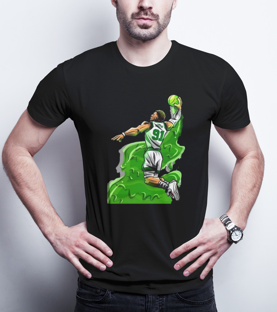 Blake Griffin Boston Celtics Number 91 Dunking Basketball T-Shirt