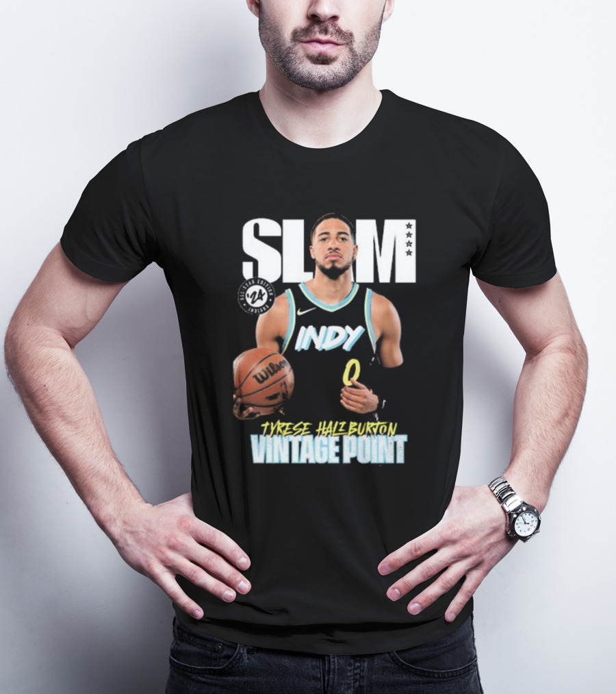 SLAM All-Star Vintage Point Tyrese Haliburton Indy Vol 4 T-Shirt