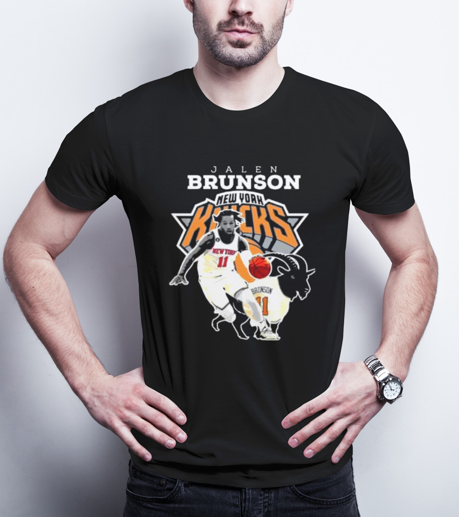 Jalen Brunson New York Knicks Goat Player T-Shirt