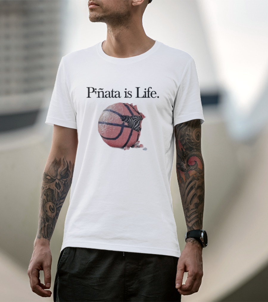 Piñata Is Life Freddie Gibbs And Madlib Basketball Piñata T-Shirt
