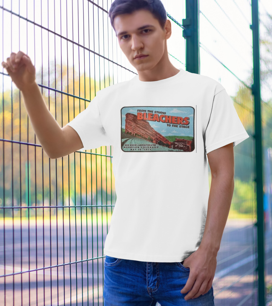 Bleachers From The Studio To The Stage Red Rocks Amphitheatre Morrison Colorado May 20 T-Shirt