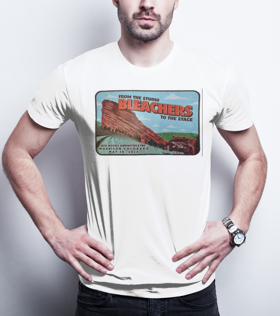 Bleachers From The Studio To The Stage Red Rocks Amphitheatre Morrison Colorado May 20 T-Shirt
