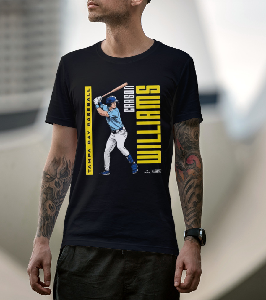 Carson Williams Tampa Bay Baseball Player Clutch Hitters T-Shirt