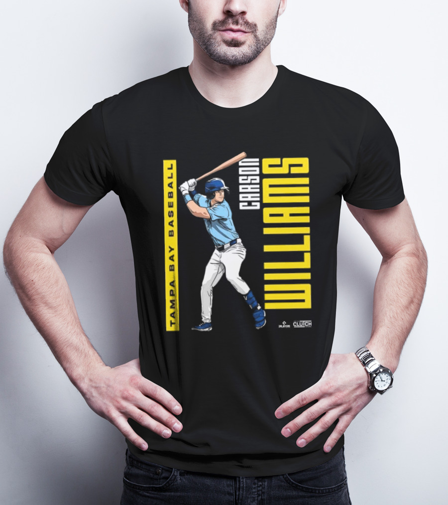 Carson Williams Tampa Bay Baseball Player Clutch Hitters T-Shirt