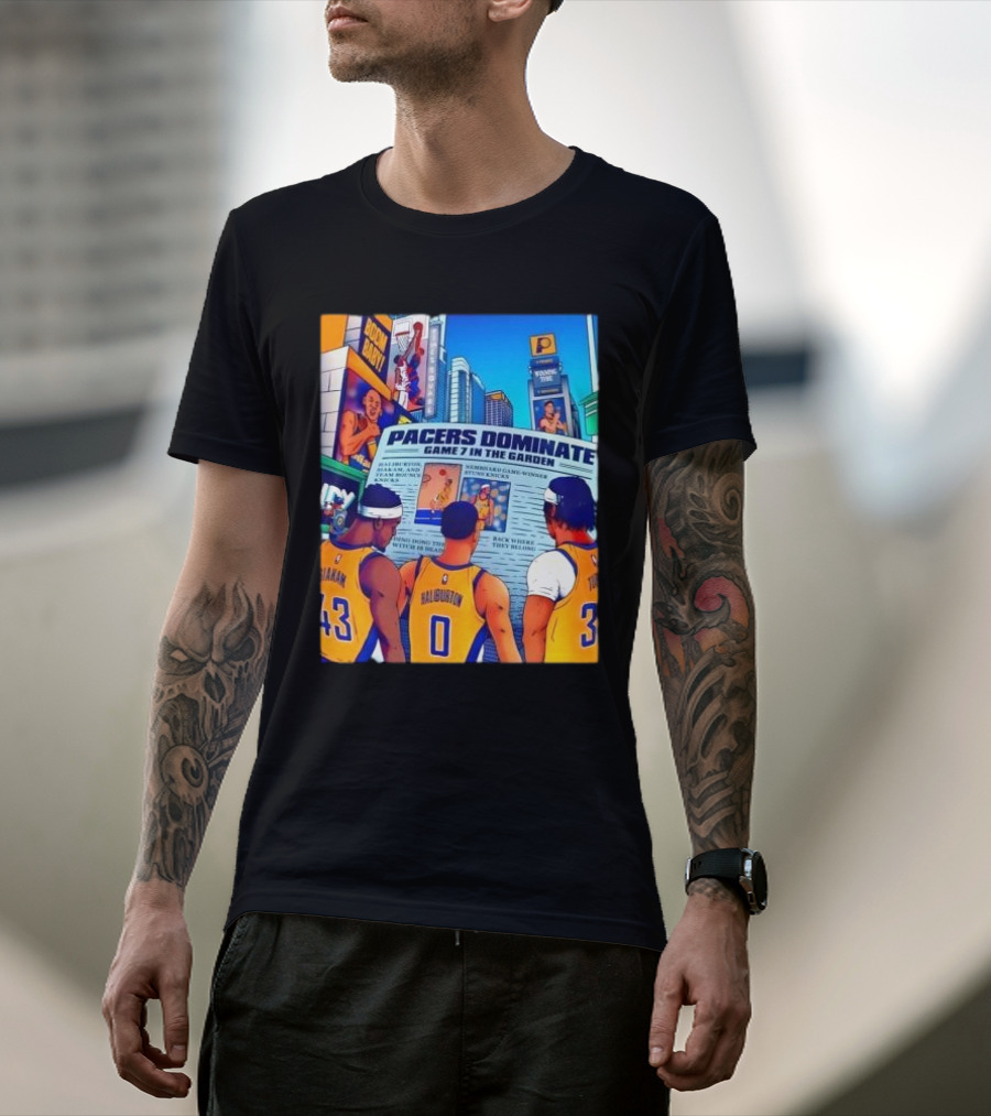 Pacers Dominate Game 7 In The Garden Broad Street Victory Highlights T-Shirt