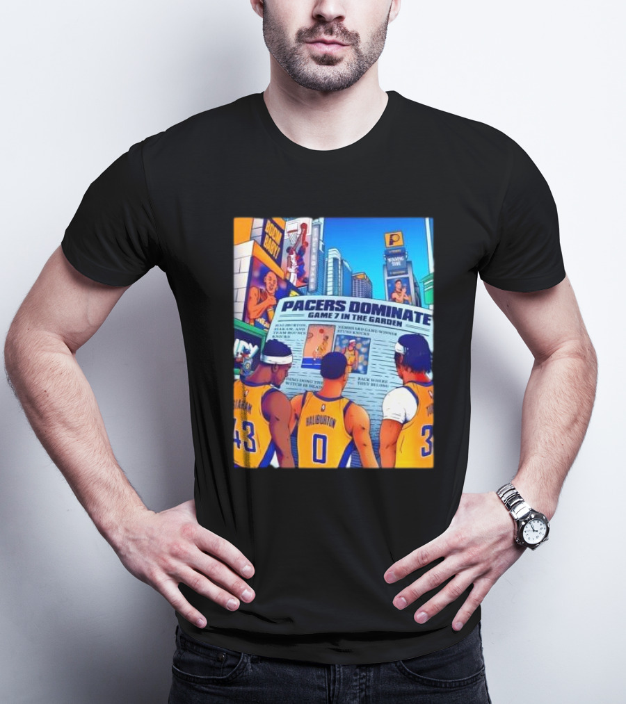 Pacers Dominate Game 7 In The Garden Broad Street Victory Highlights T-Shirt