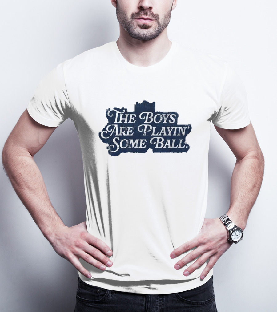 The Boys Are Playin’ Some Ball Vintage Style Retro Look T-Shirt