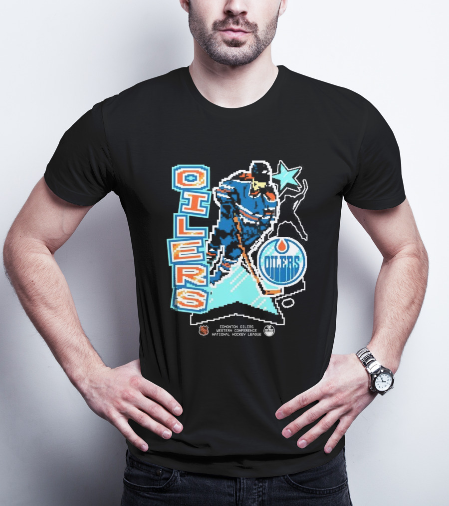 Edmonton Oilers Western Conference National Hockey League Player Retro T-Shirt