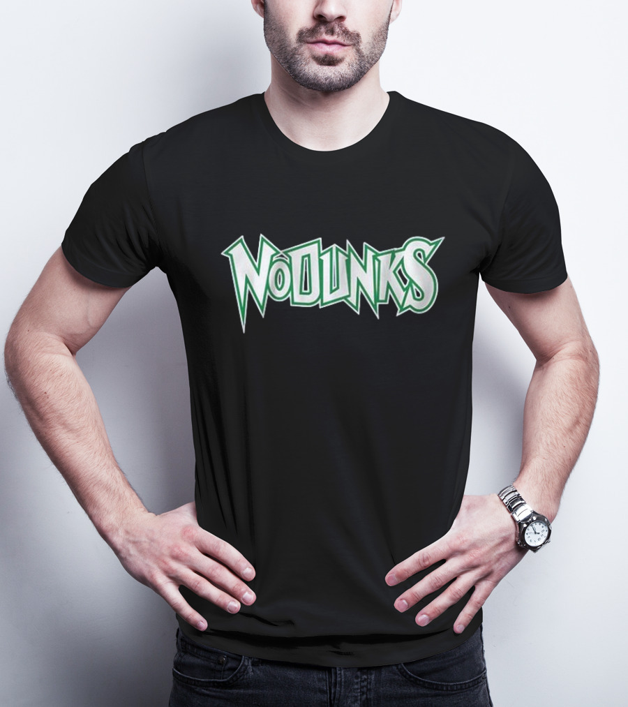 No Dunks Minnesota Bold Green Text T-Shirt