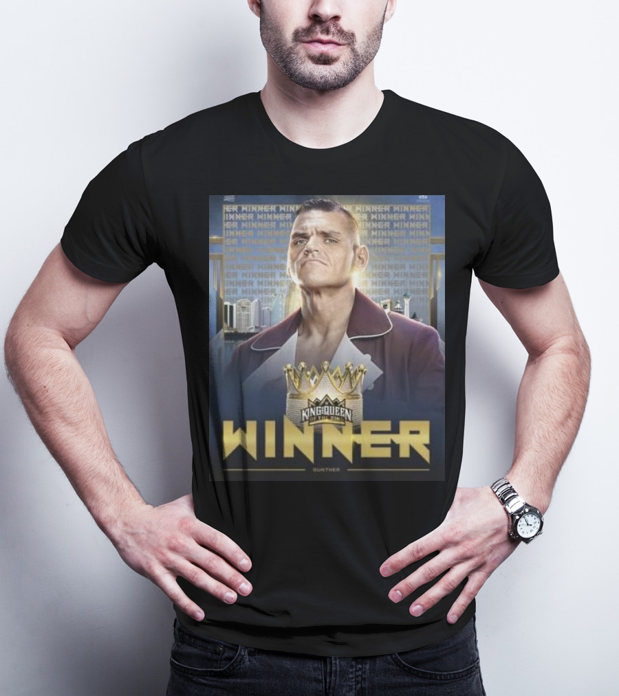 Gunther WWE King And Queen Of The Ring Winner Crown Champion T-Shirt