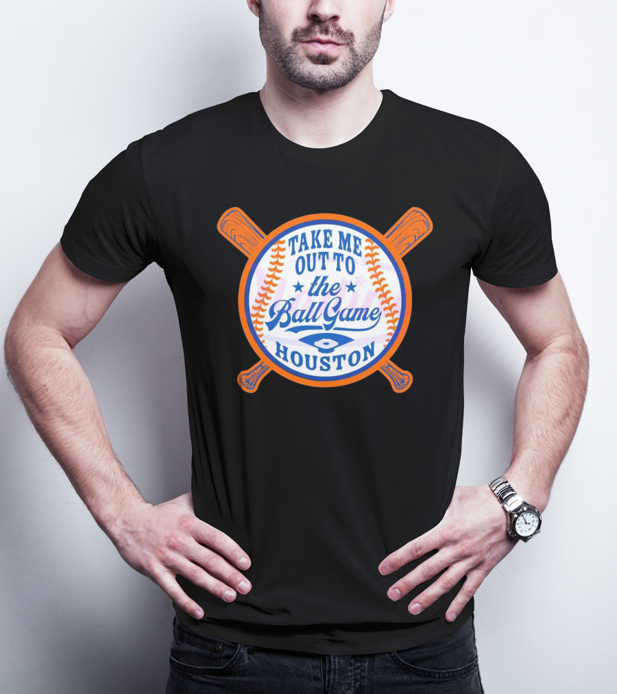 Take Me Out To The Ball Game Houston Astros T-Shirt