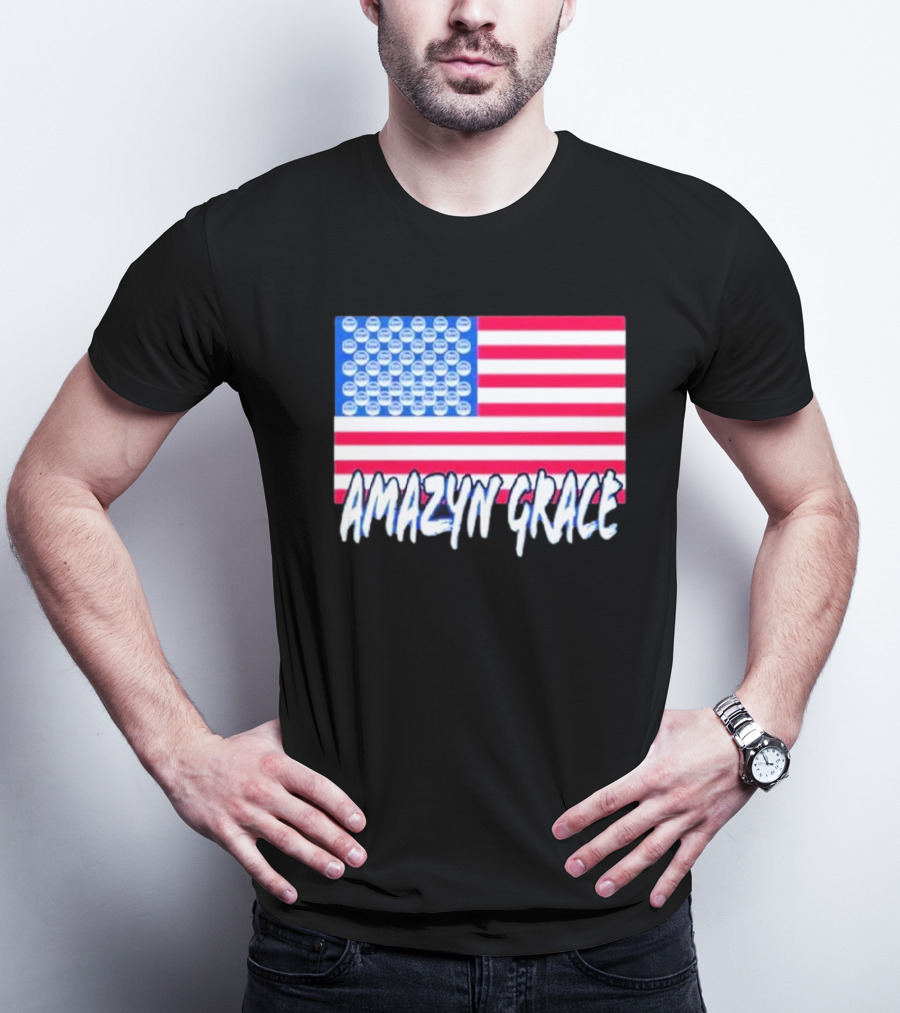 America Flag Amazyn Grace Pepsi Cap Stars T-Shirt