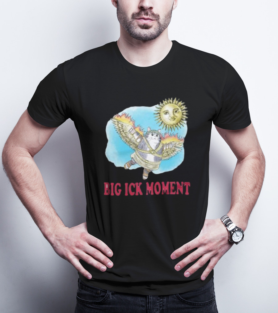 Big Ick Moment Cat With Wings And Sun T-Shirt