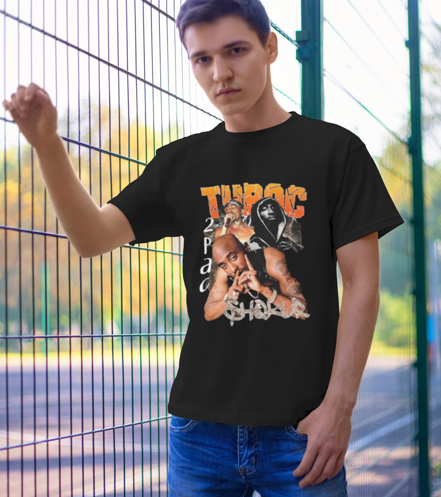 Tupac Shakur 2Pac Rap Legend Makaveli T-Shirt