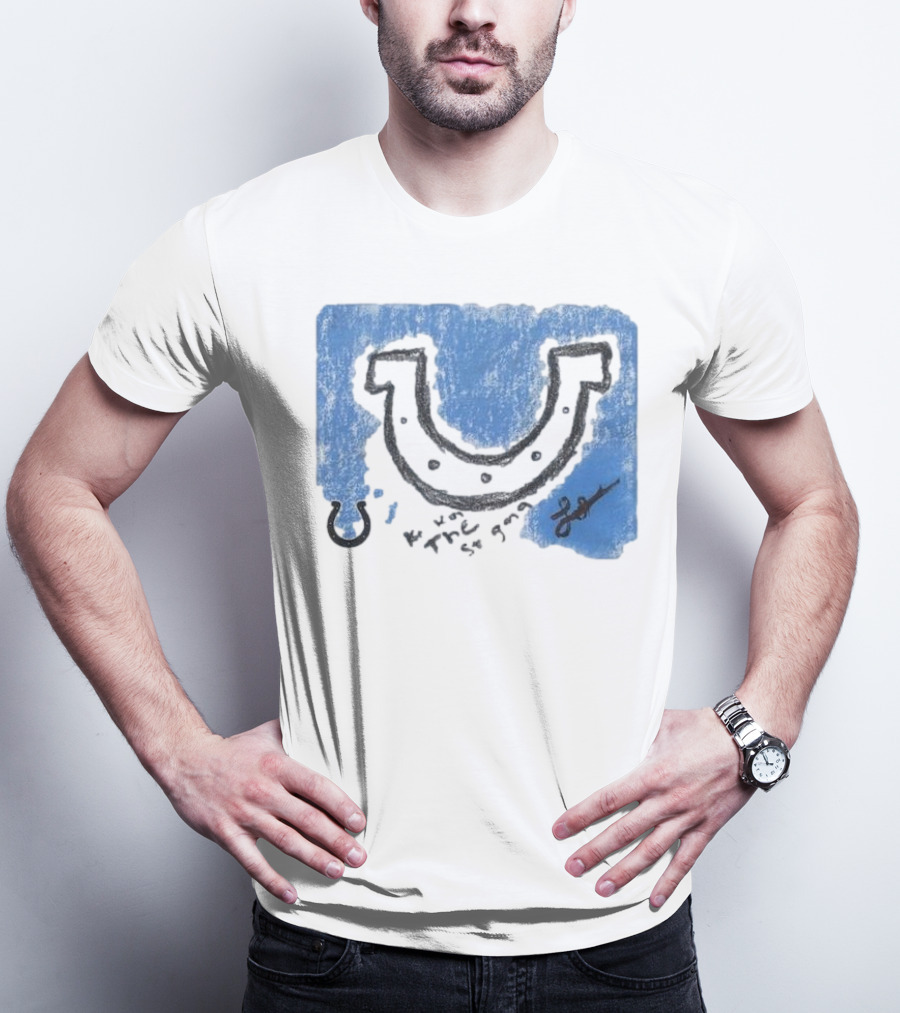 Laiatu Latu Indianapolis Colts Rookie Horseshoe Paint Tri-Blend T-Shirt