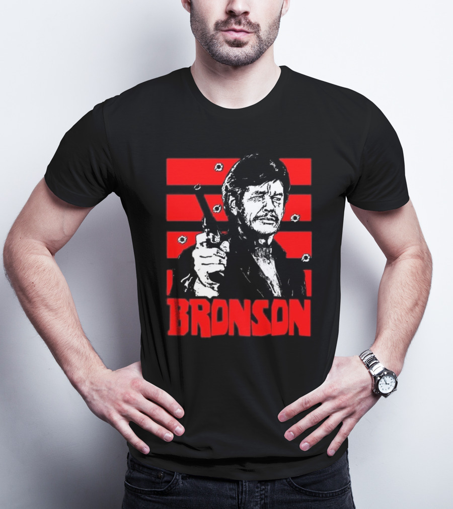 Chat Rat 99 Mag Charles Bronson 70s Movie Death Wish 1974 Gun Iconic Bronson Image T-Shirt