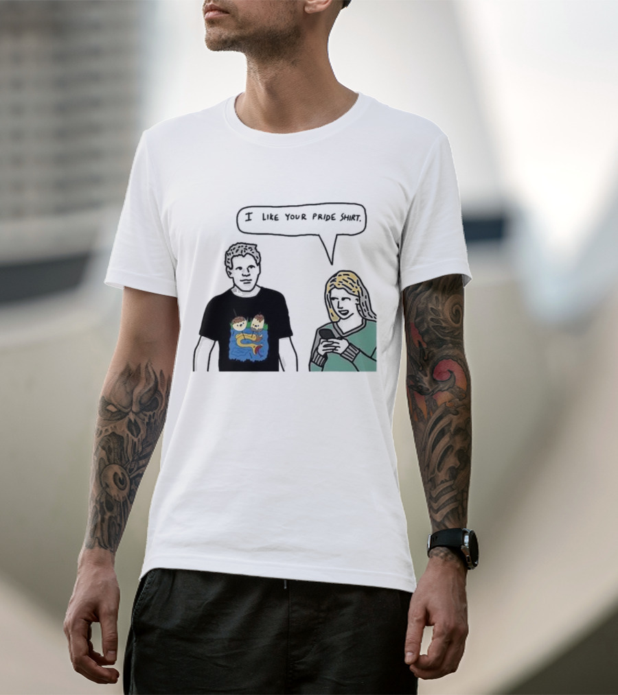 I Like Your Pride Shirt Lion And Monkeys By Water Speak Bubble T-Shirt