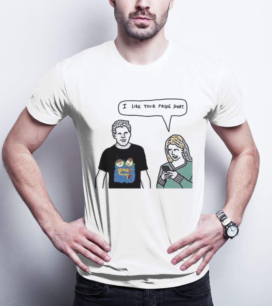 I Like Your Pride Shirt Lion And Monkeys By Water Speak Bubble T-Shirt