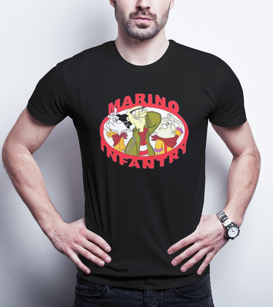 Marino Infantry Ed Edd N Eddy Collaboration Apparel Featuring Iconic Cartoon Characters T-Shirt