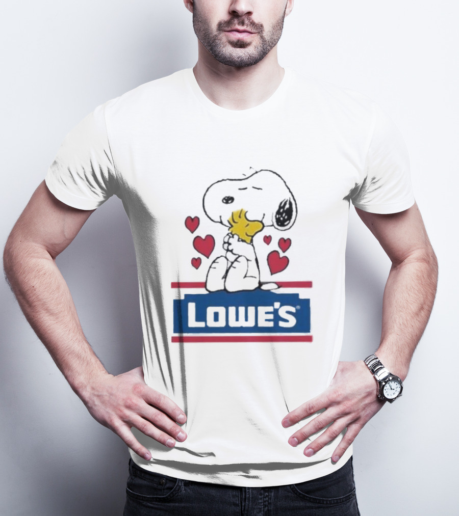 Snoopy Woodstock Hearts Lowe's Embrace T-Shirt