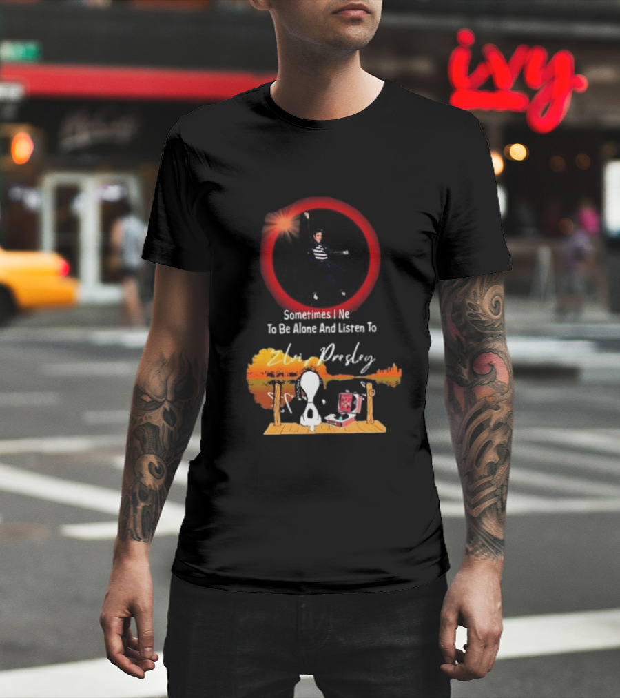 Sometimes I Need To Be Alone And Listen To Elvis Presley Snoopy T-Shirt