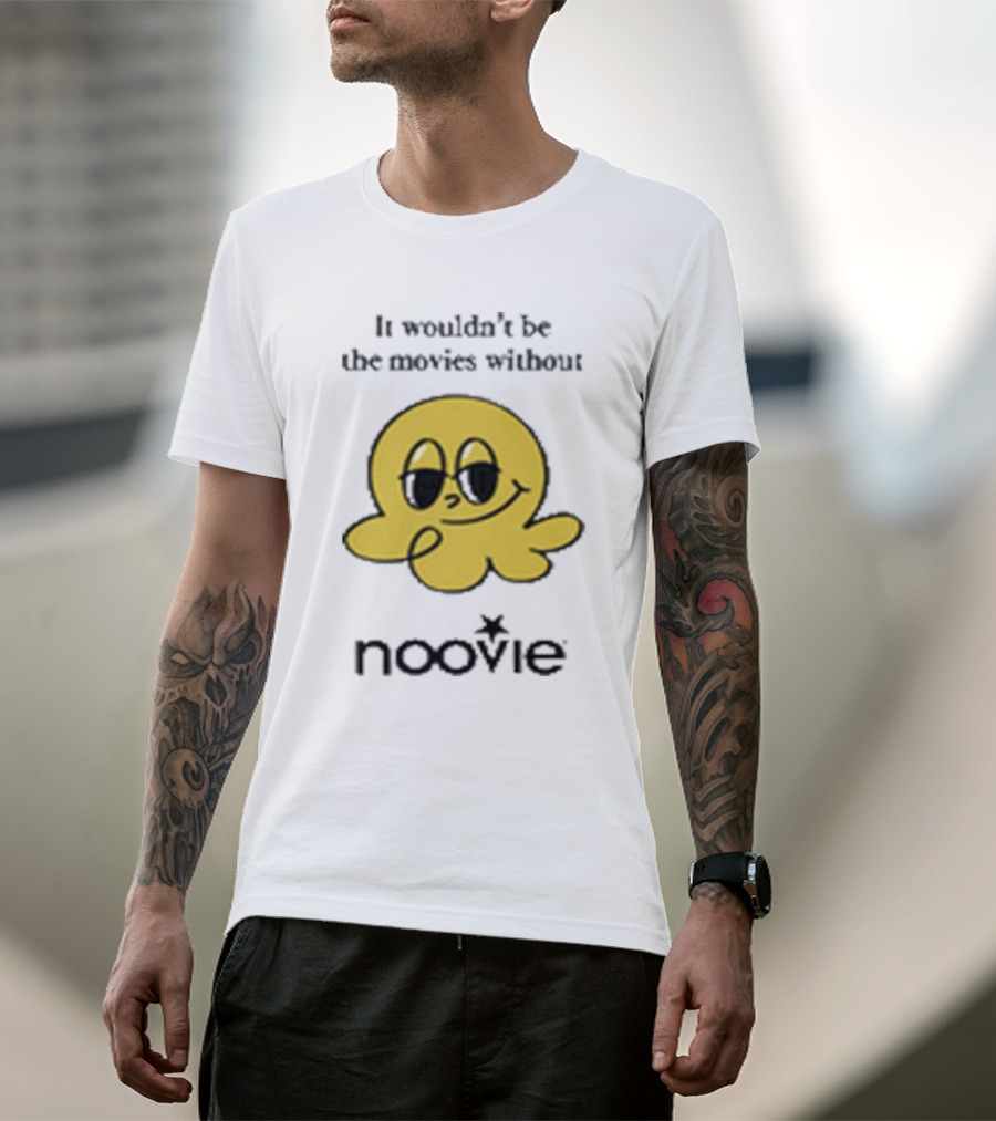 It Wouldn’t Be The Movies Without Noovie Iconic Yellow Mascot T-Shirt